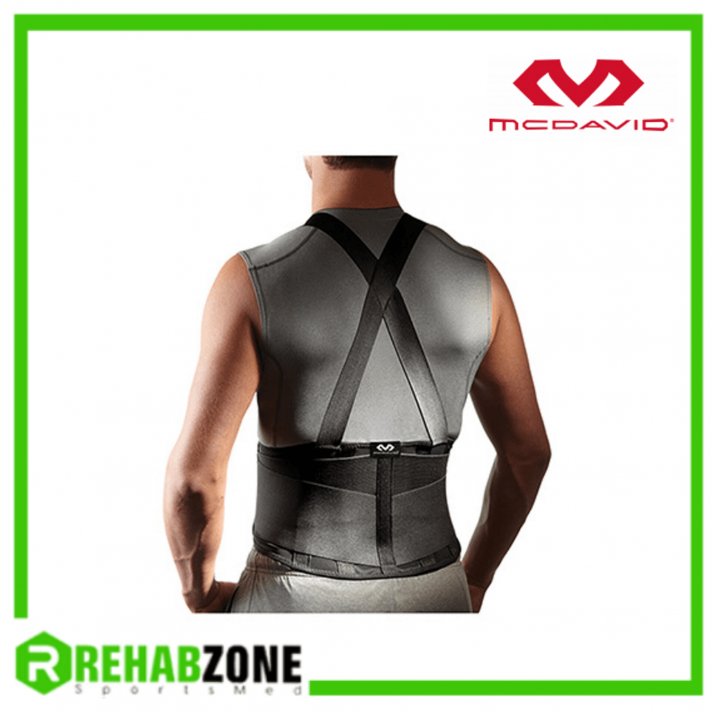 McDAVID 496 Level 2 Back Support w/ Suspenders – Rehabzone SportsMed