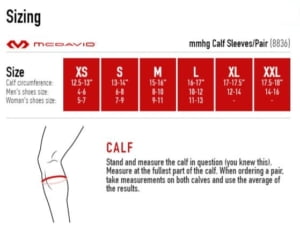 McDAVID 8836 mmHg Calf Sleeves / pair (White) – Rehabzone SportsMed