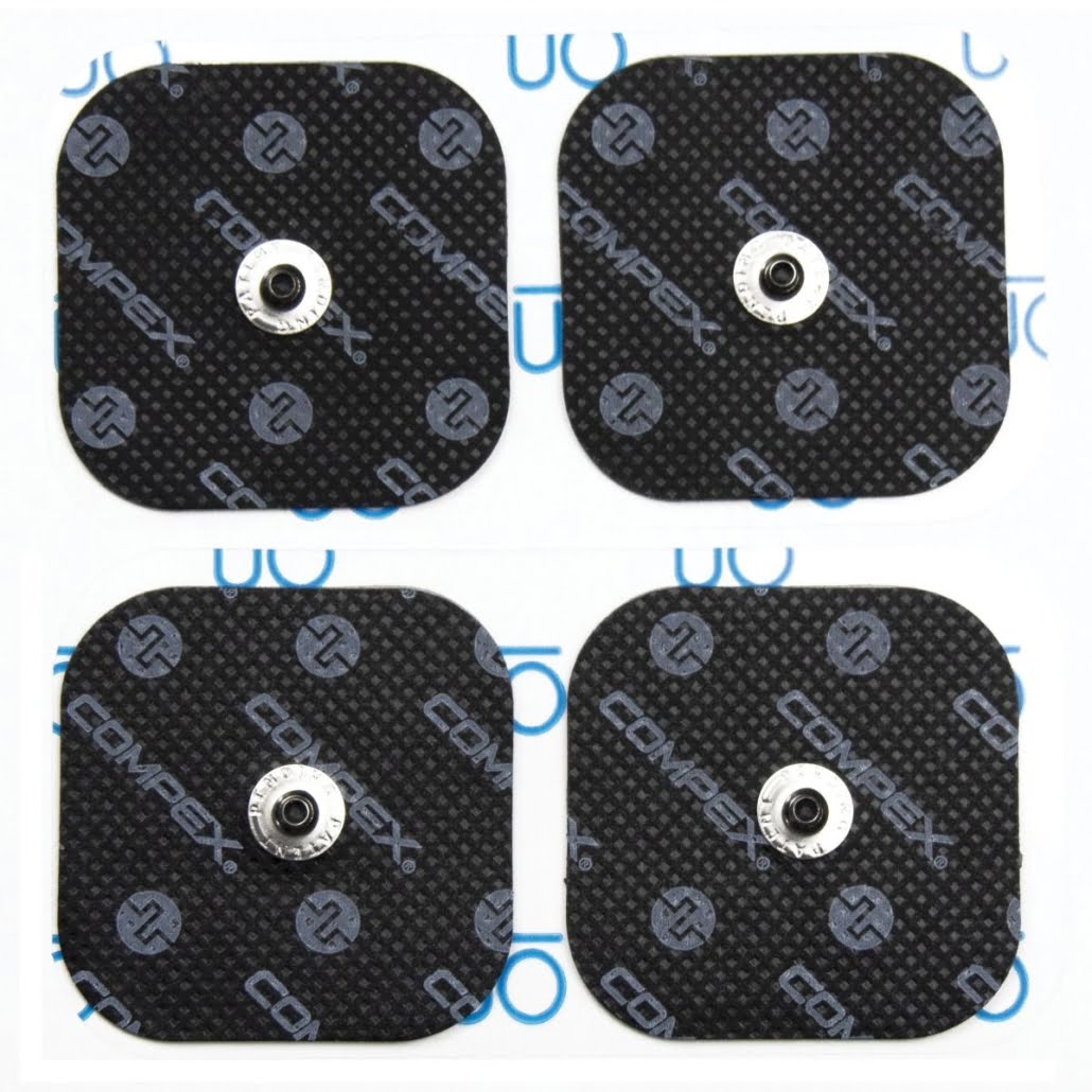 Compex Small 1-Snap Performance Electrodes 50mm x 50mm (4 Pads ...